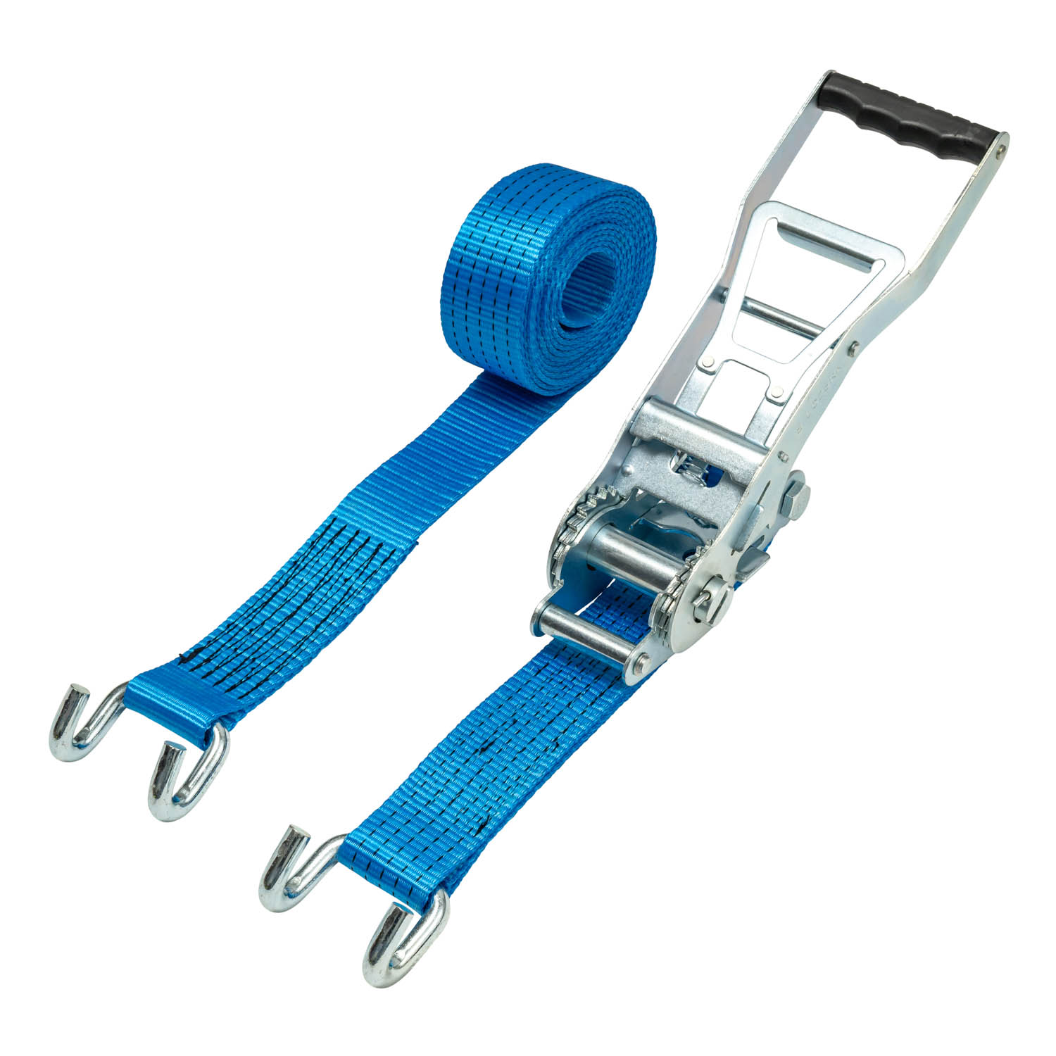 50mm ERGO Ratchet Strap with Chassis Hooks | 5000kg | ECVA